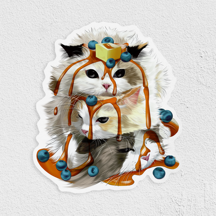 Blueberry Flapcats Waterproof Sticker – Cat Loaf Studio